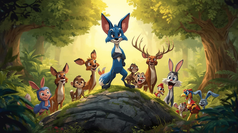 The Blue Jackal – Panchatantra Story About Pride and Deceit